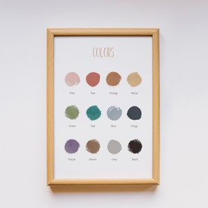 Colors Educational Posters, Learn Colors, Classroom Decor, Colors ...