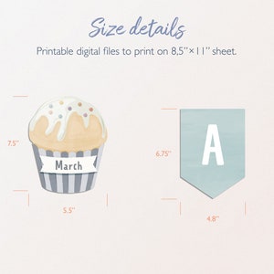 Cupcake Classroom Birthday Display: Printable Bulletin Board Kit ...