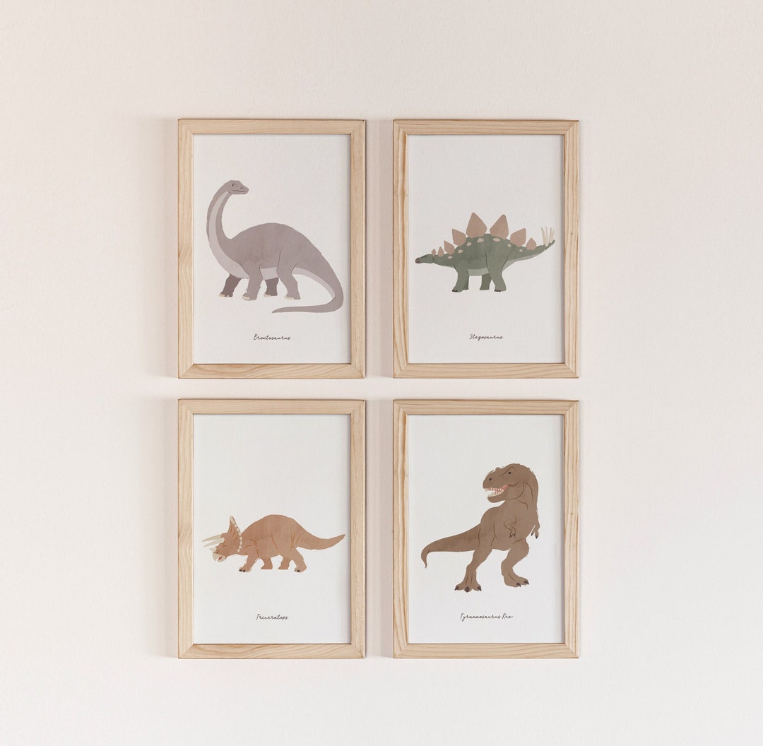 Dinosaur Educational Prints: Montessori Nursery Art (digital Download ...
