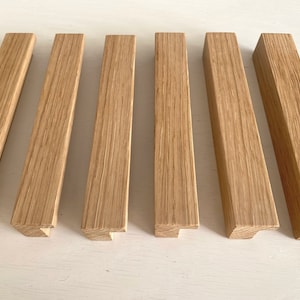 Long Line Wood Handles up to 100 Cm or More Made of Solid Oak or Walnut ...