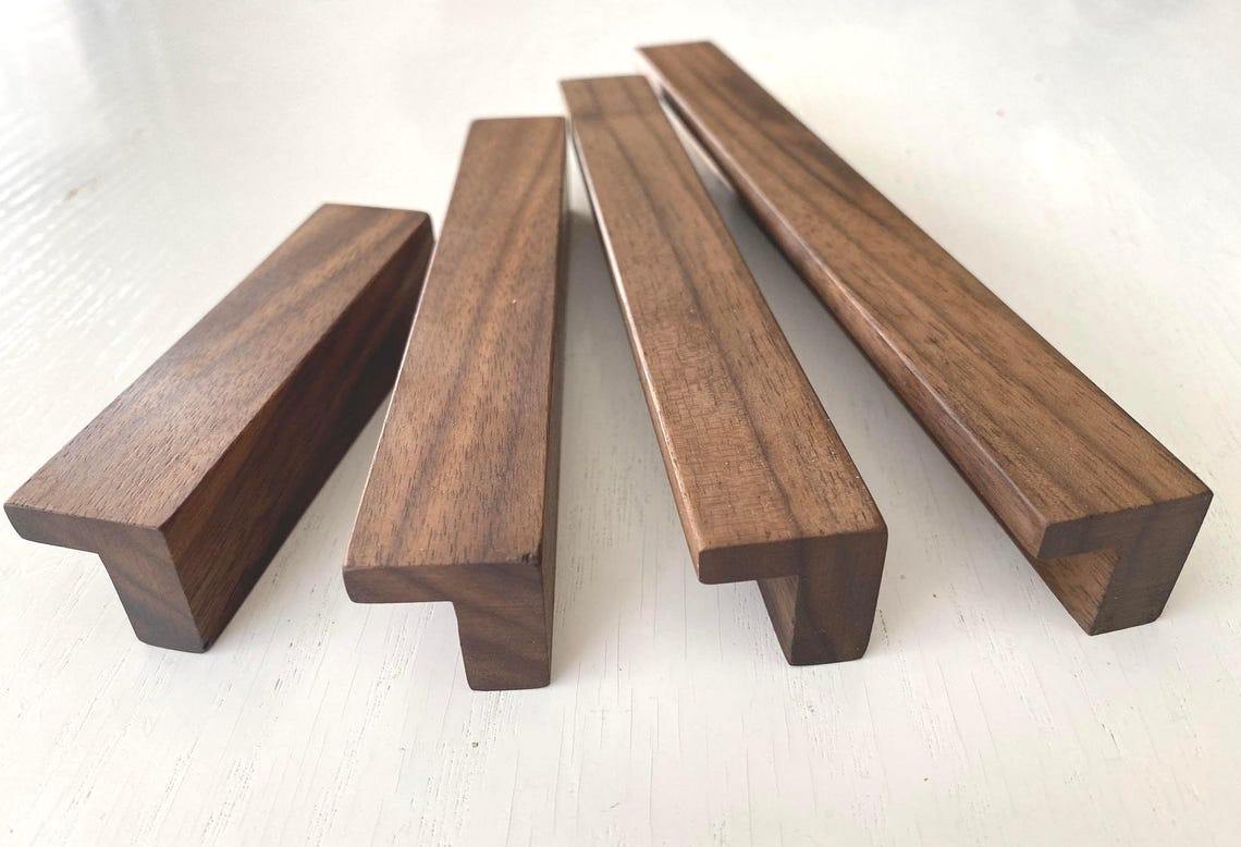 Wood Handles, Drawer Pulls, Cabinet Handles, Grips, Cupboard Handles - Etsy