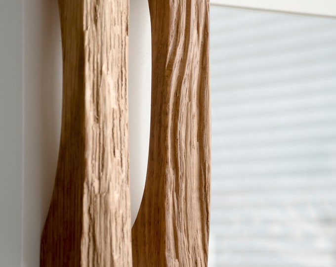 Unique Wooden Handles, Cabinet and Drawer Pulls, Textured Wood, Oak ...