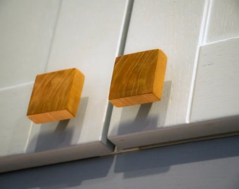 Cherry Wood Knobs - Etsy