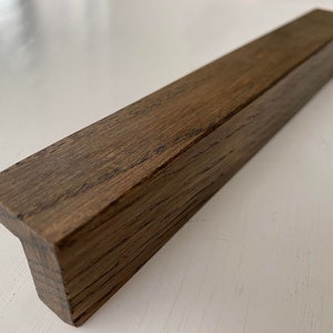 Wood Handle Minimalist Handle Drawer Pulls Cabinet Handle - Etsy