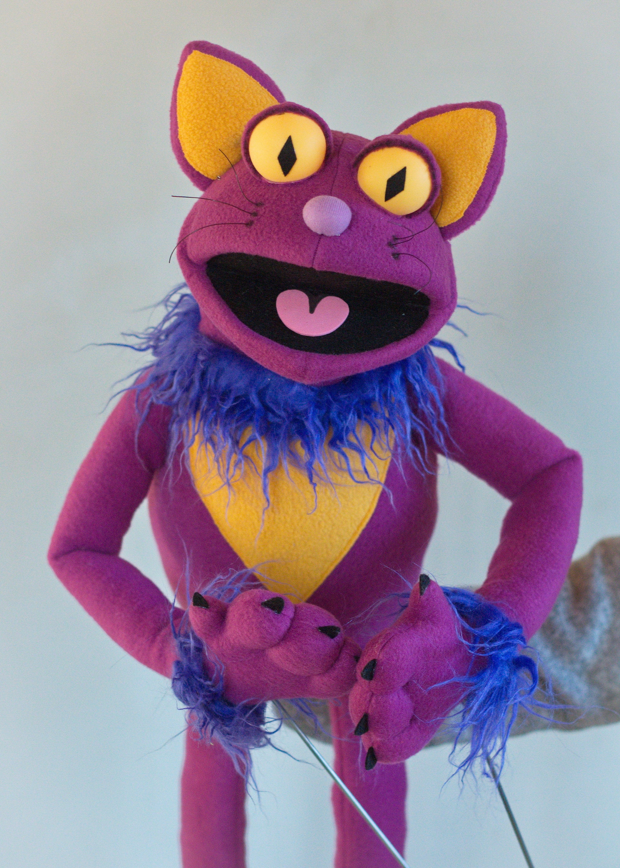 The Sunset Cat Puppet Scary Puppet Hand Professional Puppet - Etsy