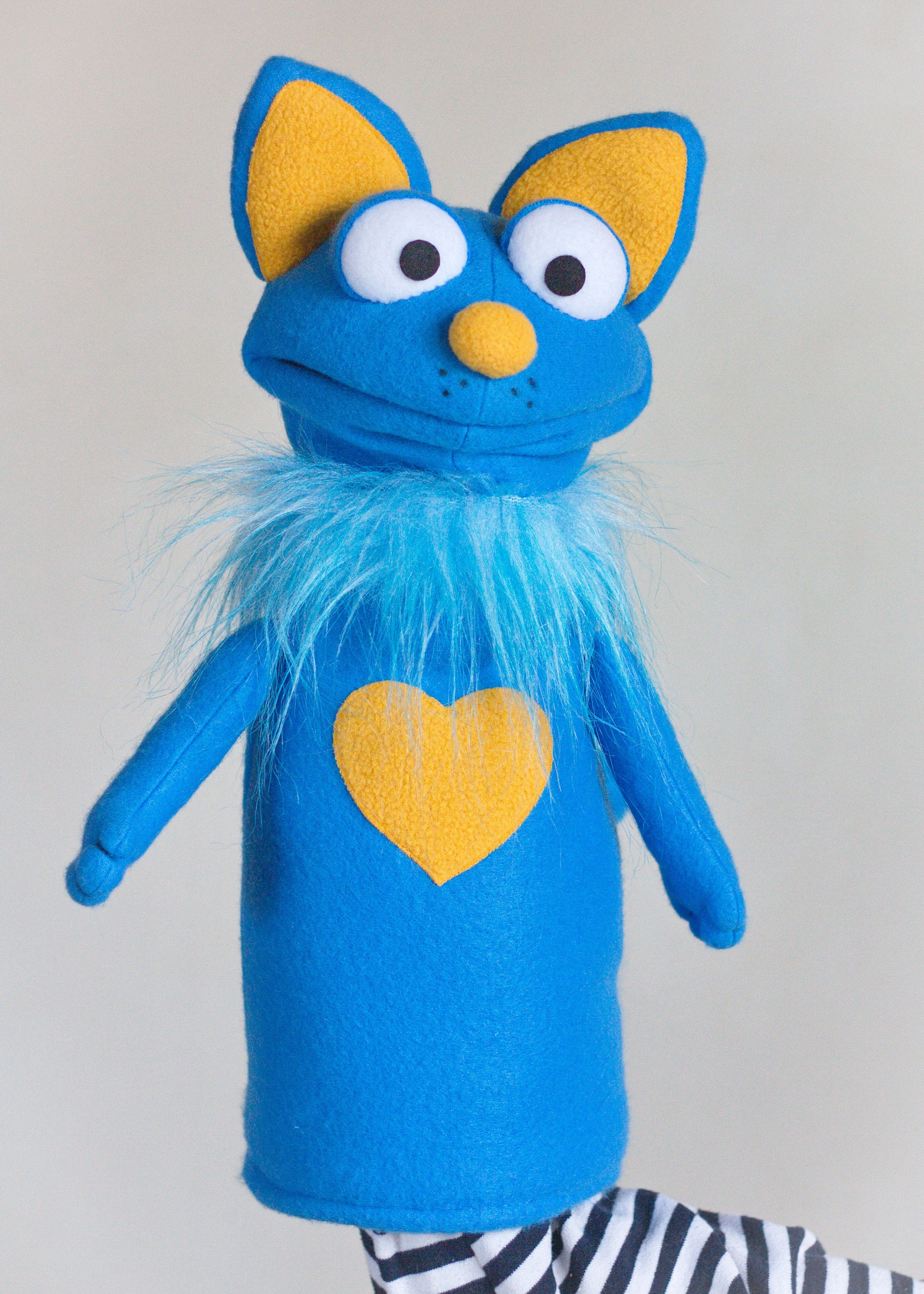 Brave Ukrainian Blue Cat Yellow and Blue Funny Puppet - Etsy Canada