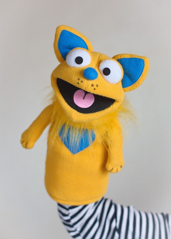 Brave Ukrainian Yellow Cat Yellow and Blue Funny Puppet - Etsy