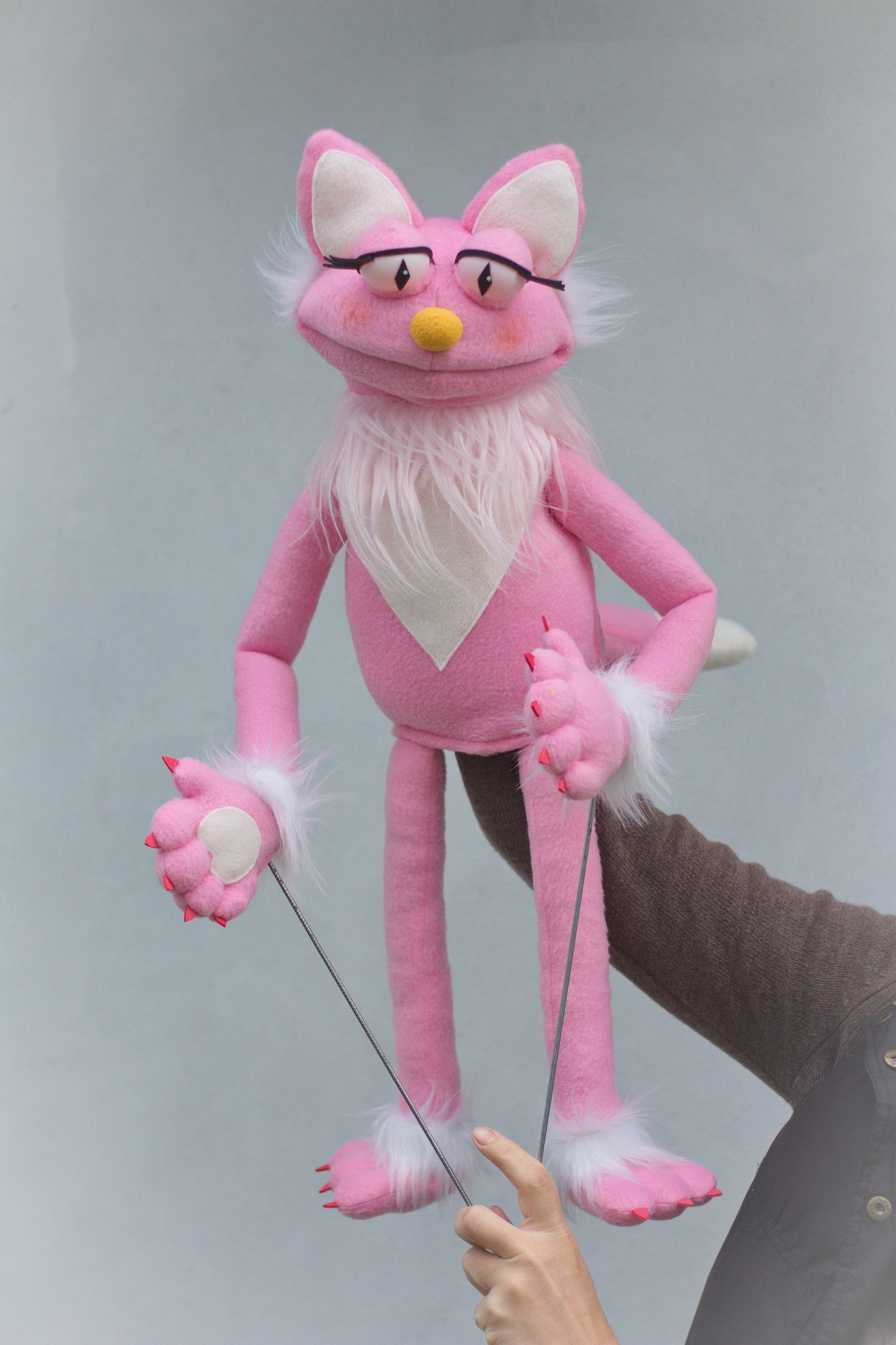 The Sunrise Cat Lady Puppet Hand Puppet Professional - Etsy