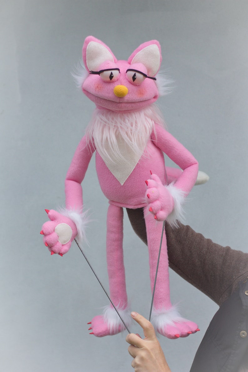 The Sunrise Cat Lady Puppet Hand Puppet Professional - Etsy