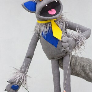 The Gray Cat Puppet Scary Puppet Hand Professional Puppet - Etsy