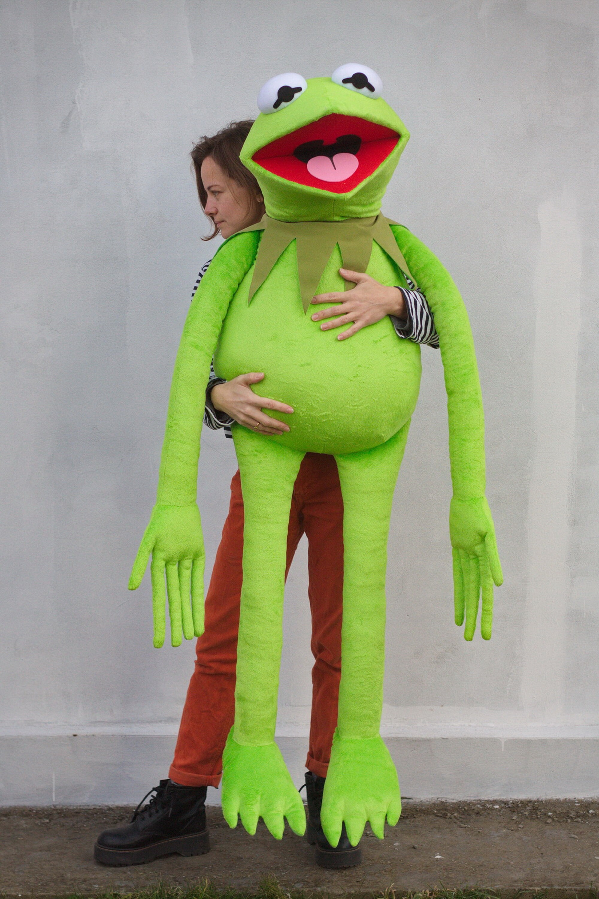 Giant Green Plush Frog Stuffed Pillow Plush Frog Big Toy - Etsy