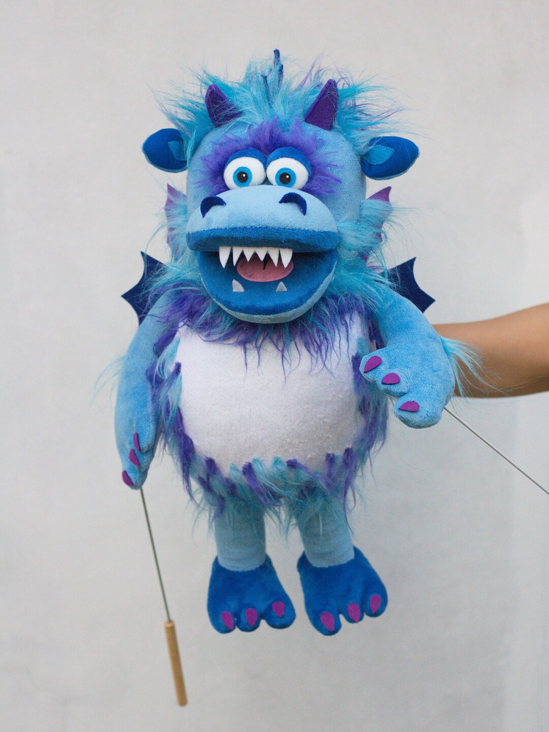 The Blue Dragon Fanasy Puppet - Etsy