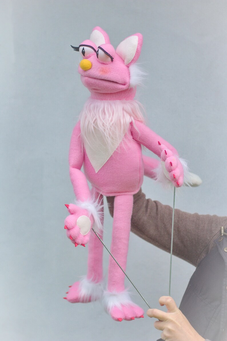 Sunrise Cat Lady Puppet Hand Puppet Professional Marionette - Etsy