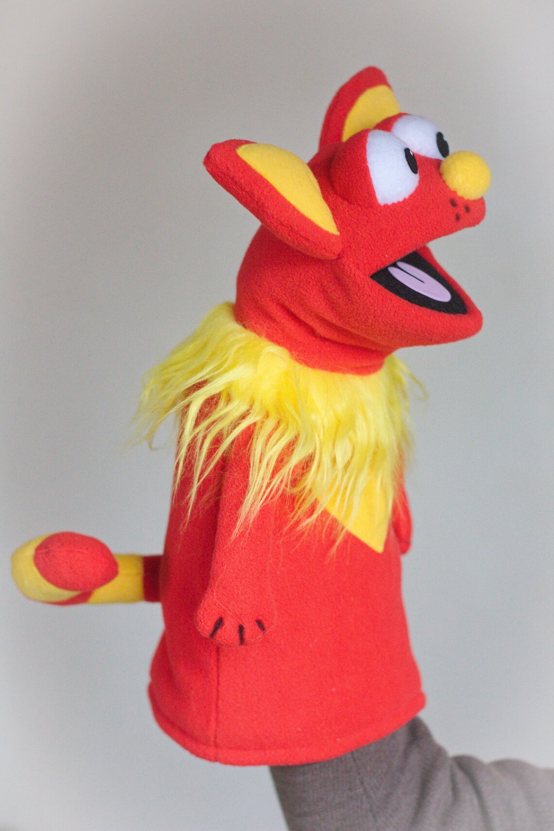 Funny Red Cat Puppet Professional Puppet Gift - Etsy