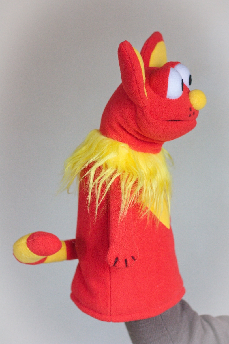 Funny Red Cat Puppet Professional Puppet Gift - Etsy
