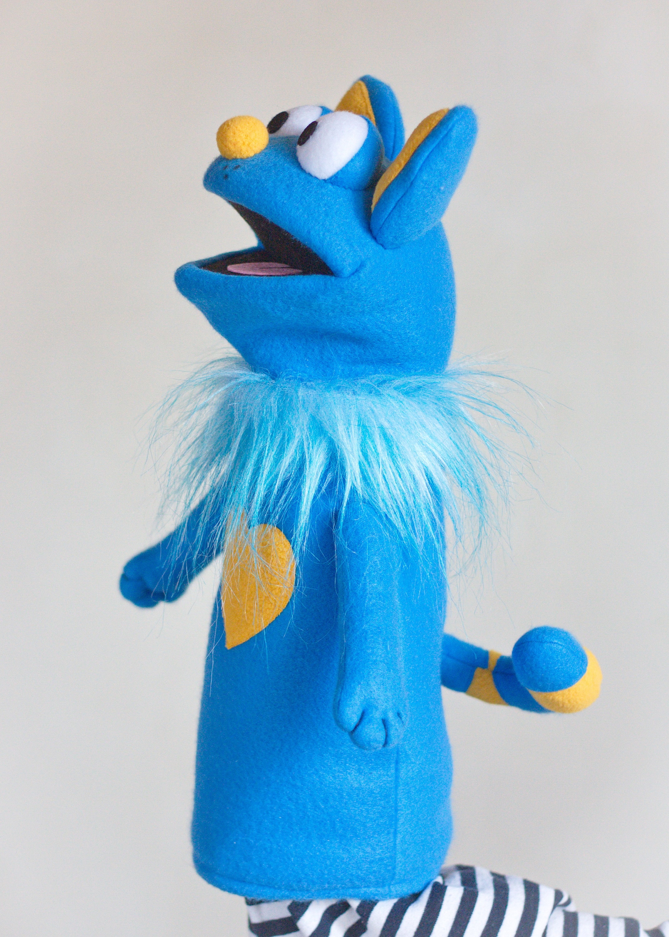 Brave Ukrainian Blue Cat Yellow and Blue Funny Puppet - Etsy