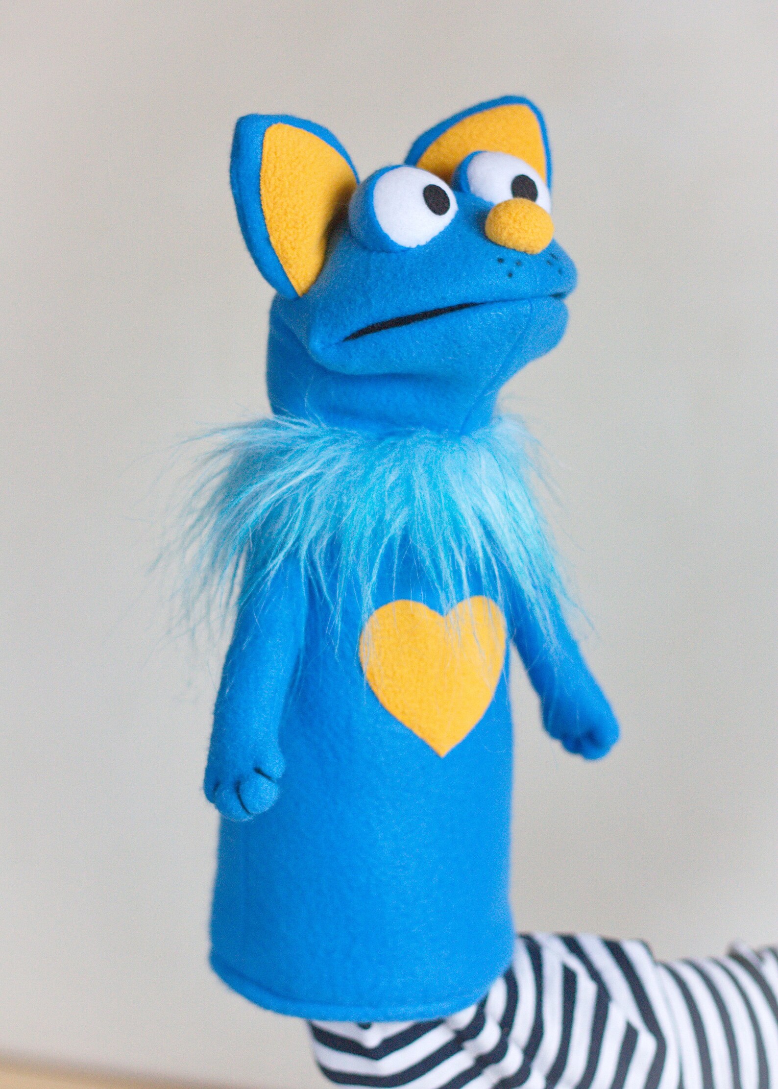 Brave Ukrainian Blue Cat Yellow and Blue Funny Puppet - Etsy