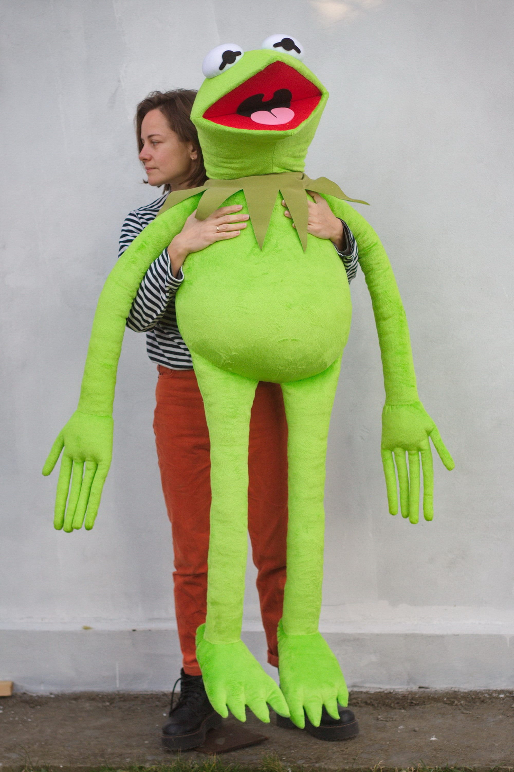 Giant Green Plush Frog Stuffed Pillow Plush Frog Big Toy - Etsy