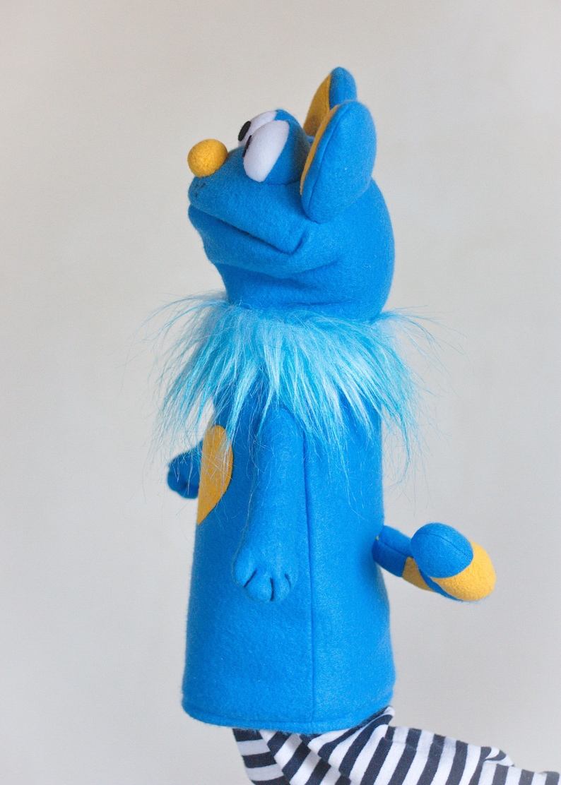Brave Ukrainian Blue Cat Yellow and Blue Funny Puppet - Etsy
