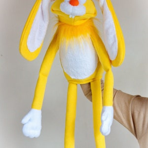 Funny Bunny Puppet Easter Rabbit Professional Hand Puppet - Etsy