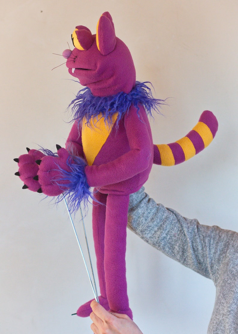 The Sunset Cat Puppet Scary Puppet Hand Professional Puppet - Etsy