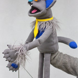 The Gray Cat Puppet Scary Puppet Hand Professional Puppet - Etsy