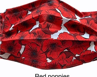 Poppy Face Mask | Etsy