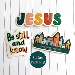 Boho Christian Sticker Pack Laptop Stickers Water Bottle Packs of ...