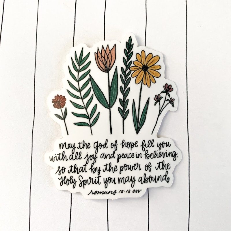 Bible Verse Sticker - Etsy