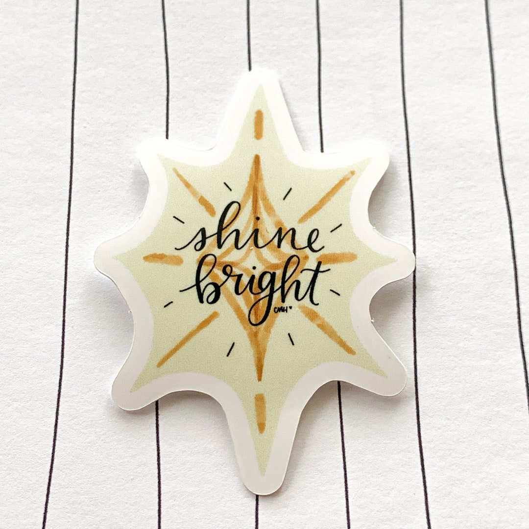 Shine Bright Star Stickers Water Bottle Stickers Laptop Stickers ...