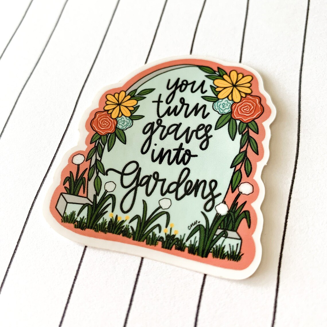 Graves Into Gardens Sticker Water Bottle Stickers Laptop - Etsy