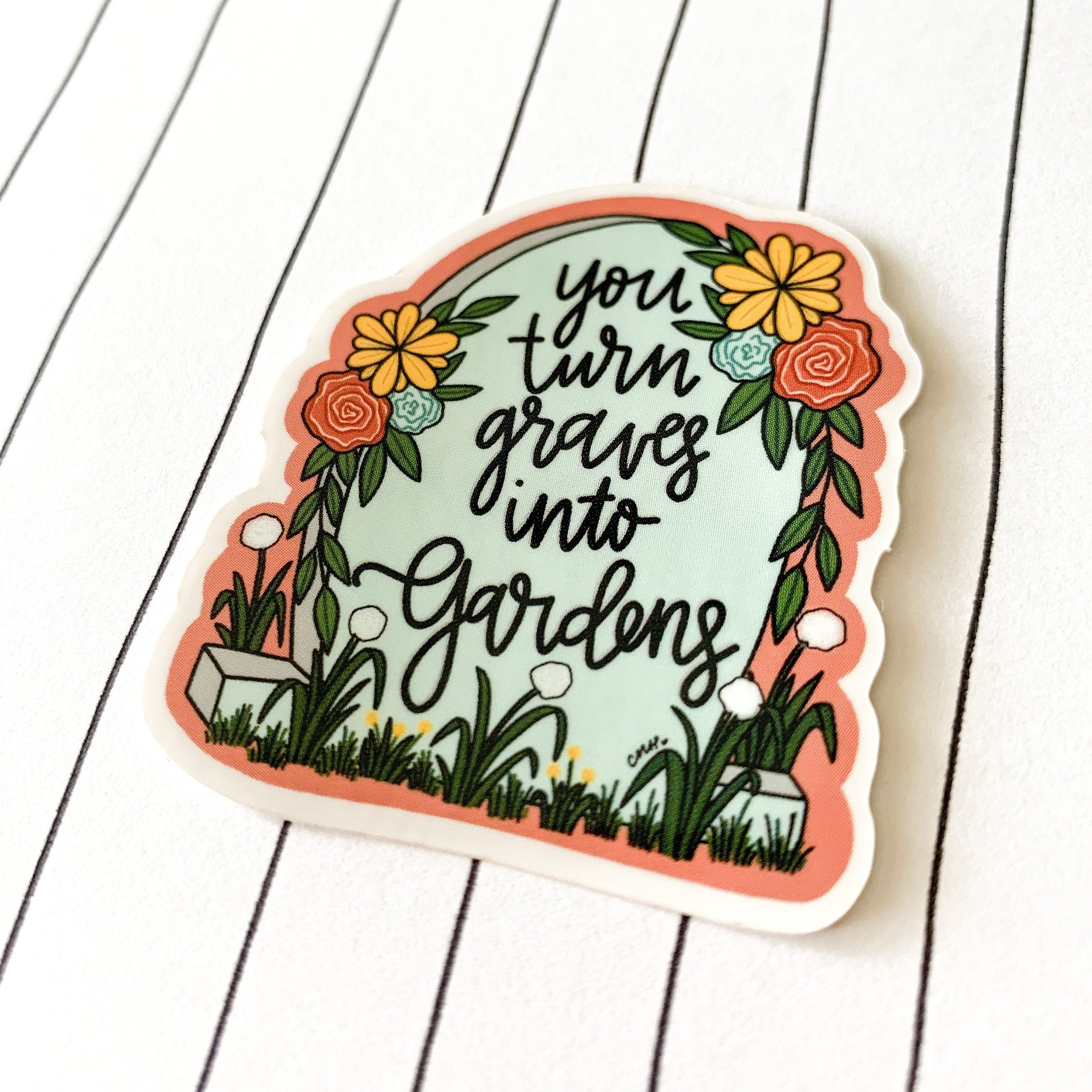 Graves Into Gardens Sticker Water Bottle Stickers Laptop - Etsy
