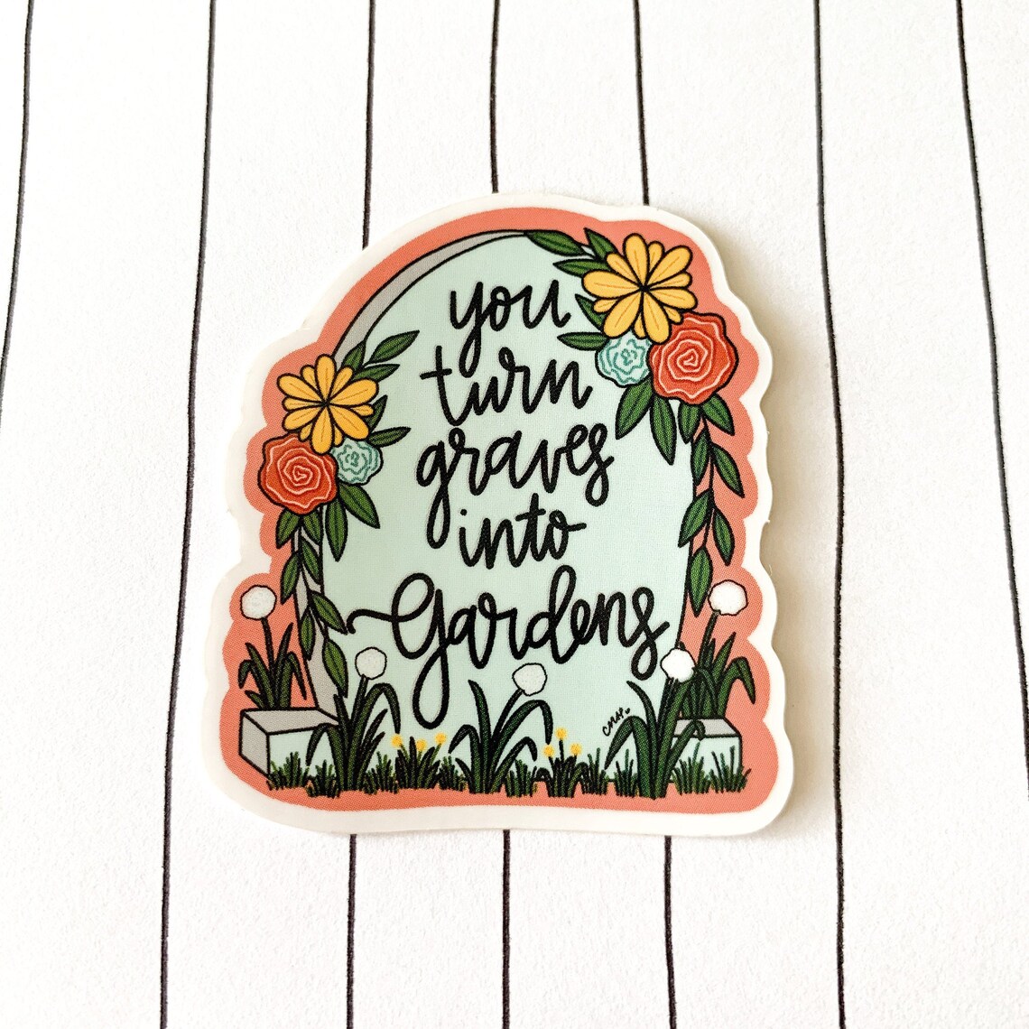 Graves Into Gardens Sticker Water Bottle Stickers Laptop | Etsy