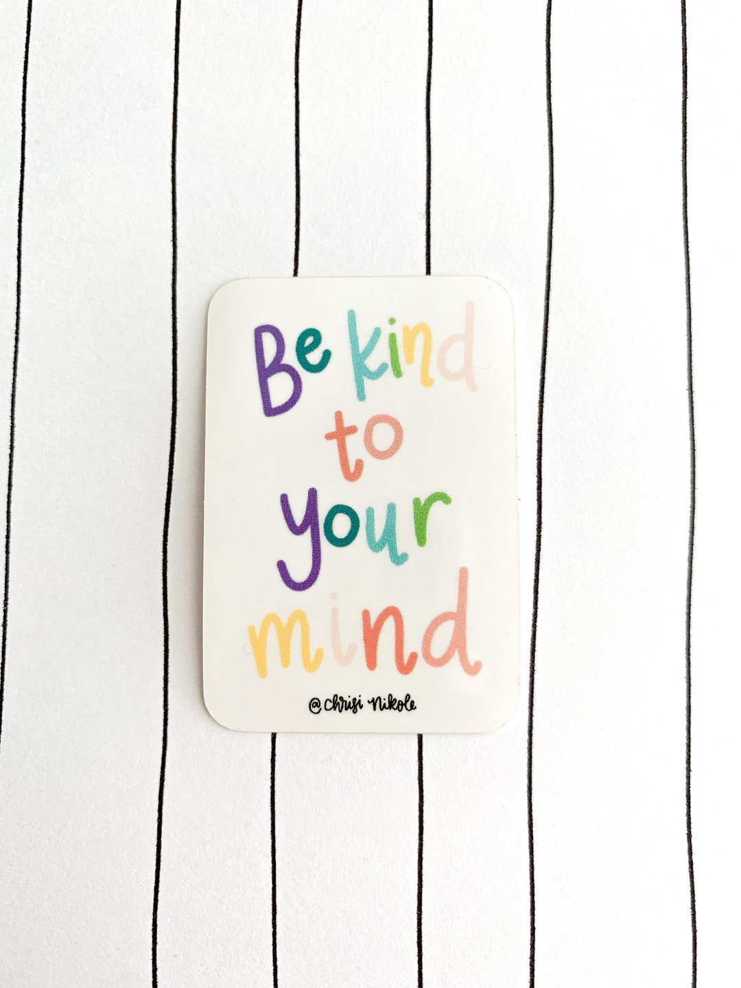 Be Kind Mind Sticker Mental Health Stickers Water Bottle Stickers ...