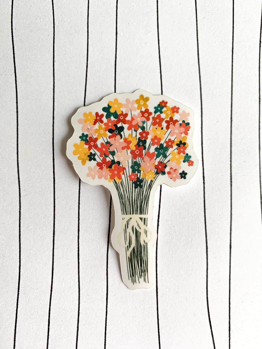 Flower Bouquet Stickers Water Bottle Stickers Laptop Stickers ...