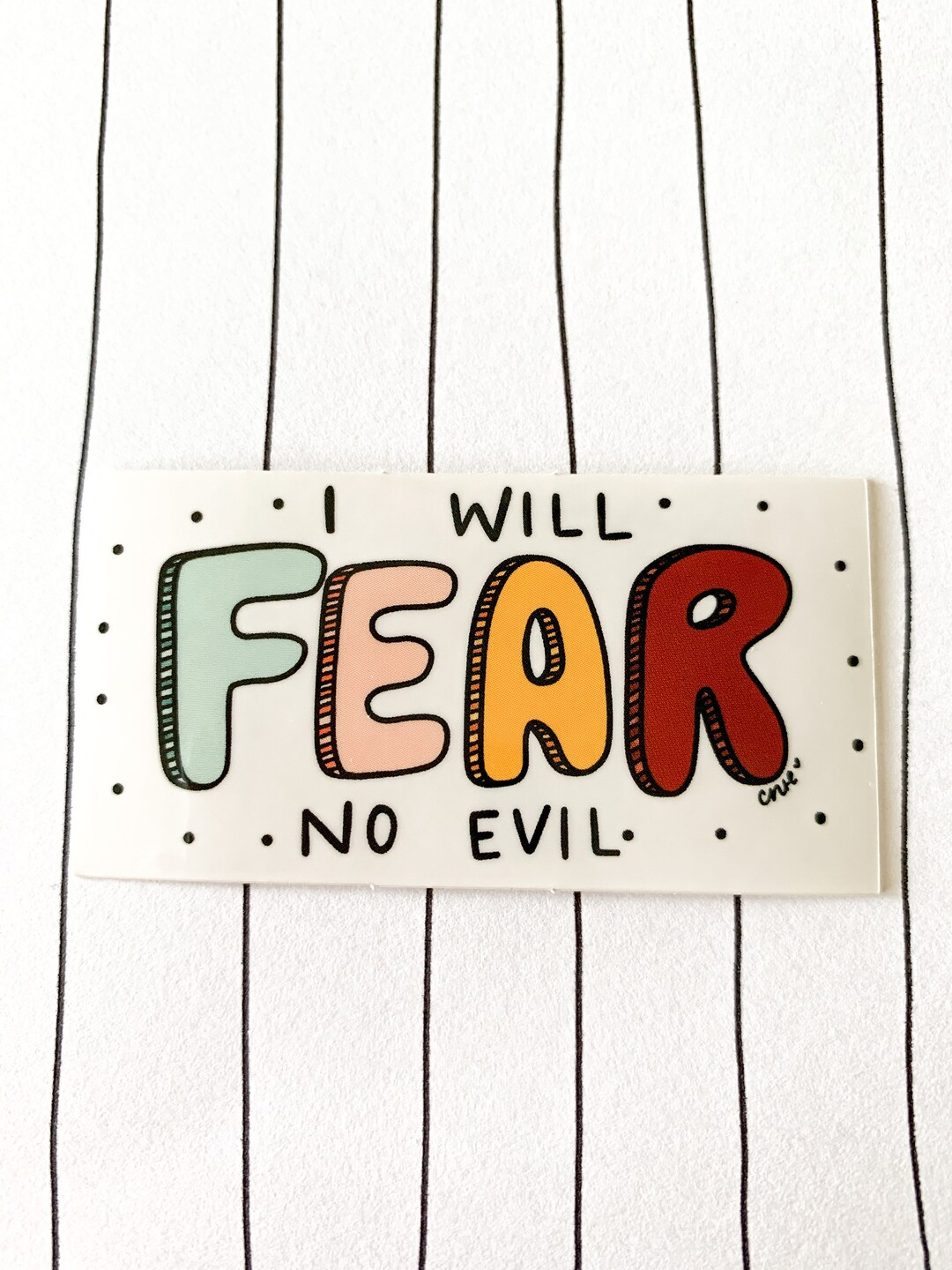 Do Not Fear Christian Stickers Water Bottle Stickers Laptop Stickers ...