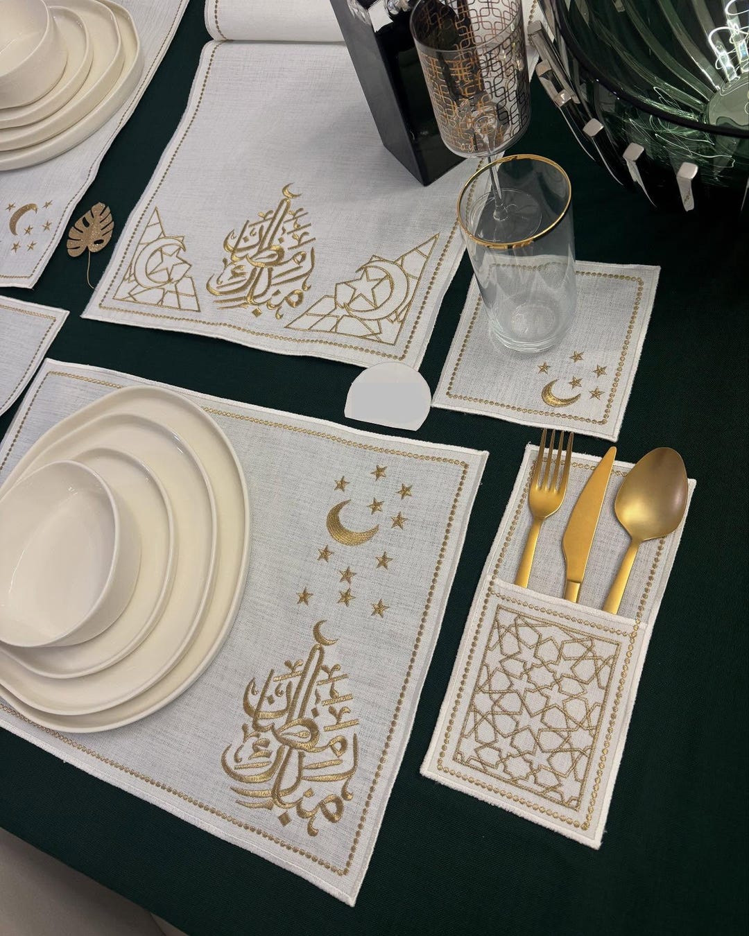 Ramadan Table Decoration, 6 Persons- 19 Pcs, Islamic Decorations ...