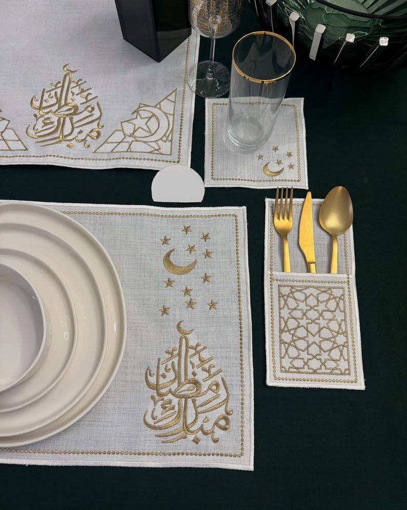 Ramadan Table Decoration, 6 Persons- 19 Pcs, Islamic Decorations ...