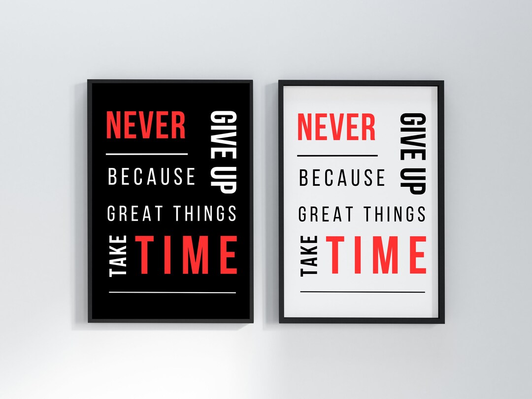 Never Give up Poster, Daily Motivational Quotes, Motivation Quotes ...