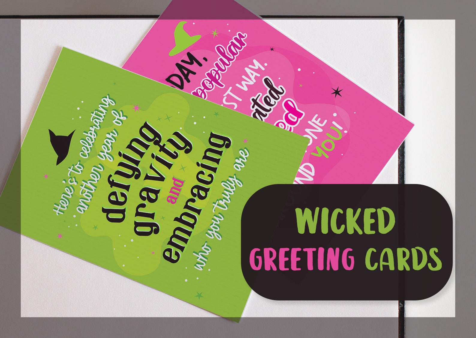 Wicked Musical Inspired Greeting Cards | Customizable Birthday Cards ...