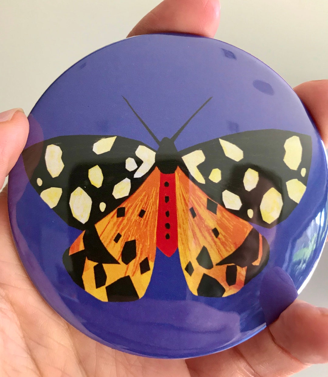 Tiger Moth Pocket Mirror Nature Lover Gift Stocking Filler - Etsy