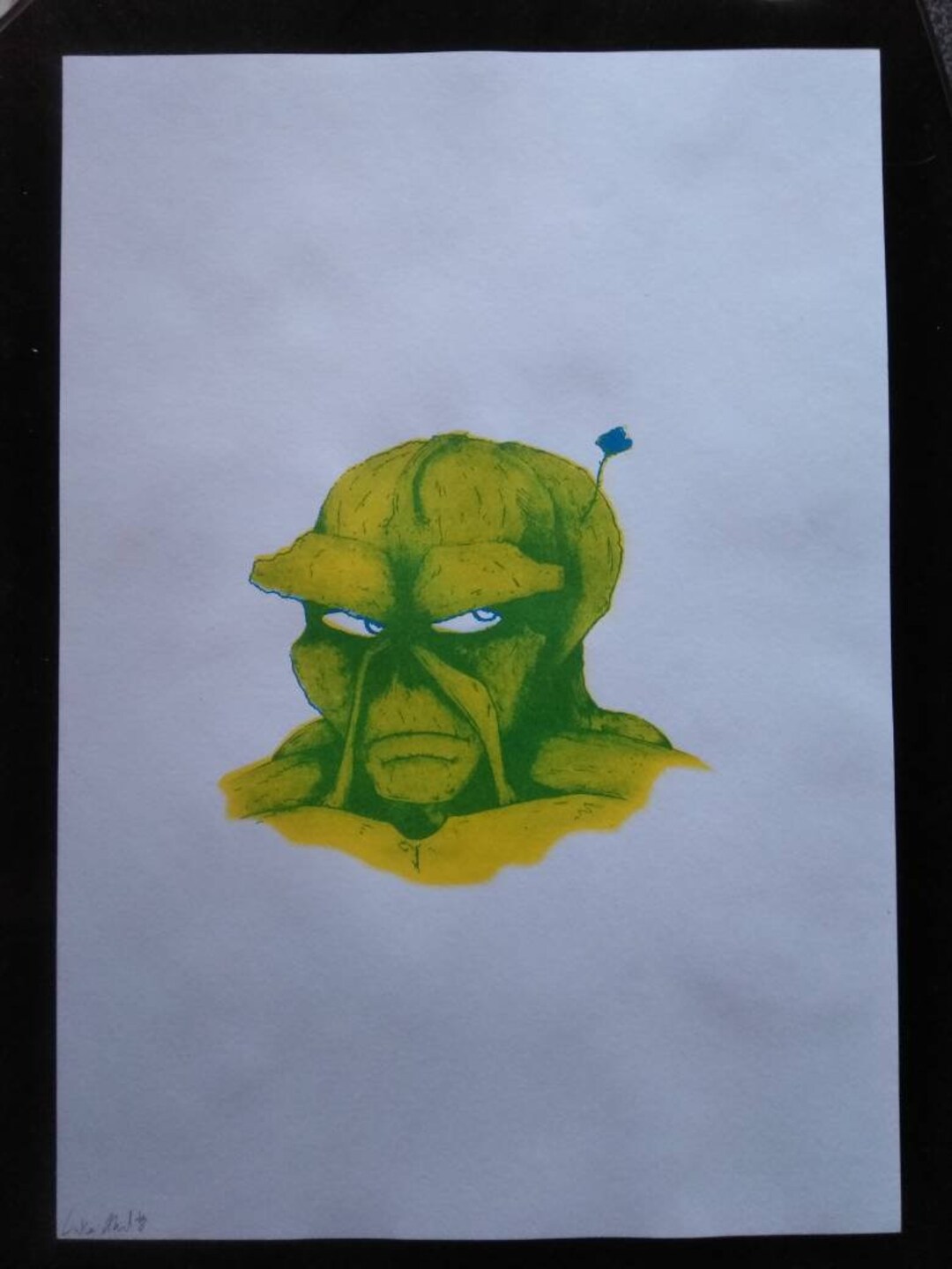 A3 Swamp Thing Head Bust Riso Print - Etsy