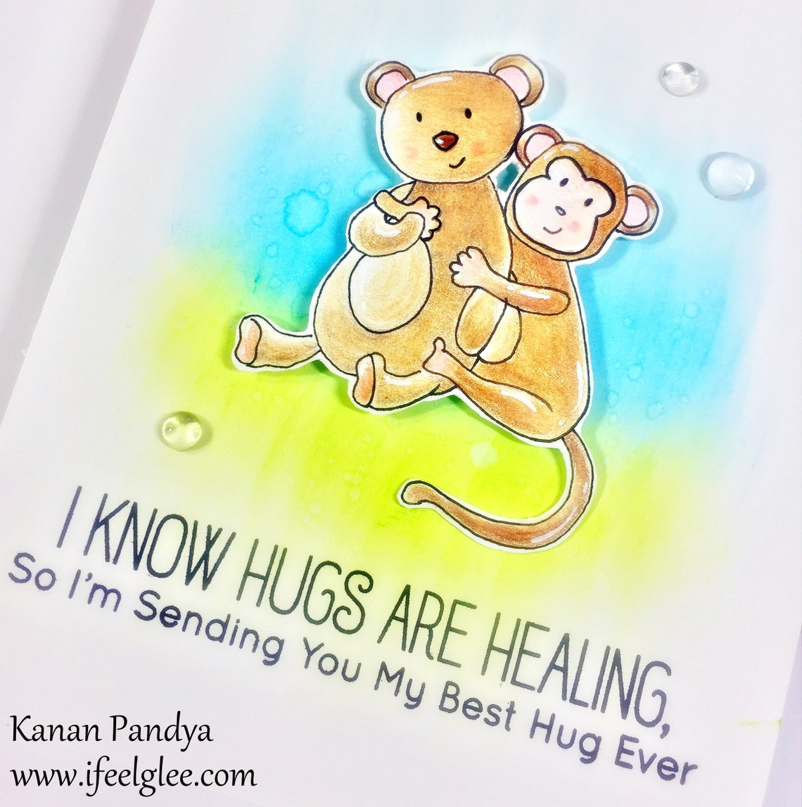 Sending Healing Hugs/Sending Hugs/Sending Hugs Card/Made In | Etsy