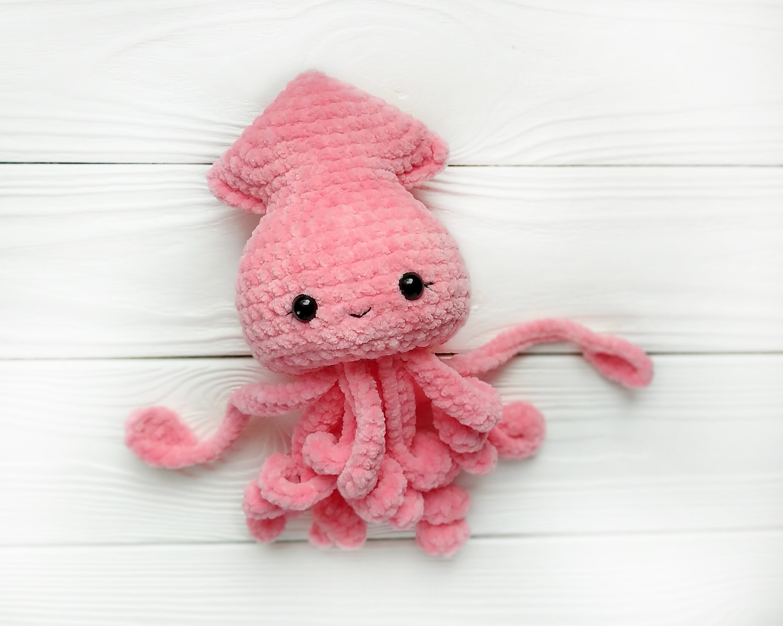 Squid Crochet PATTERN Plush Amigurumi Kawaii Stuffed See | Etsy
