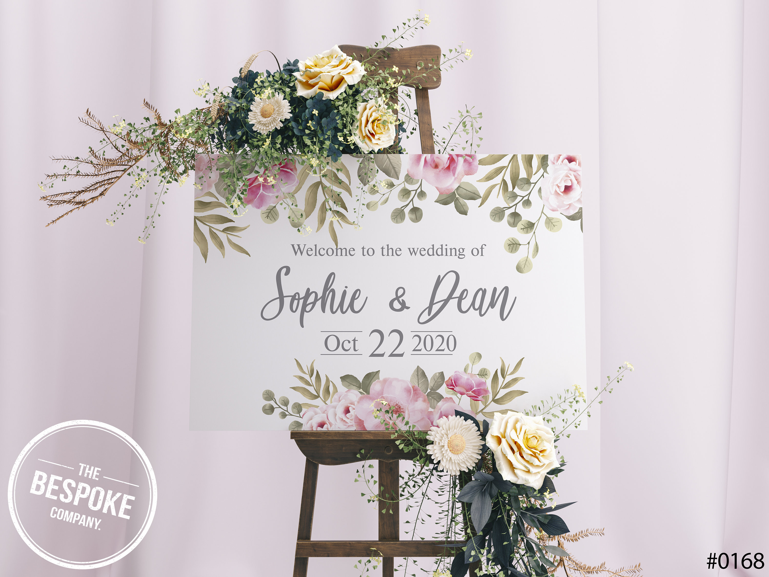 Wedding Sign // Floral Wedding // Pink Wedding // Welcome Sign - Etsy UK