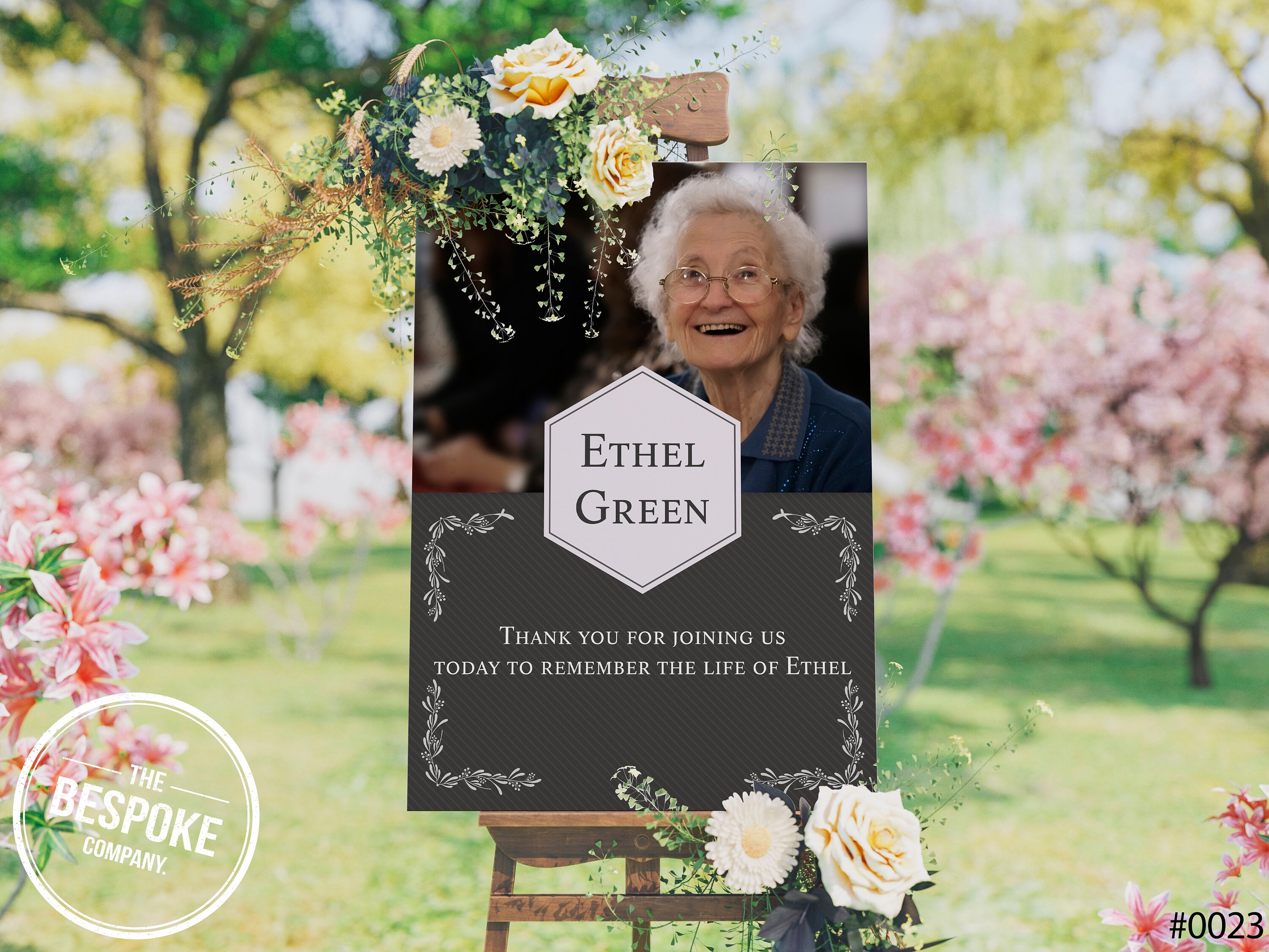 Funeral Sign // Memorial Sign // Funeral Photo Board // | Etsy