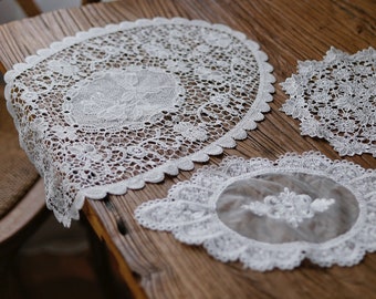 White Lace Placemat - Etsy