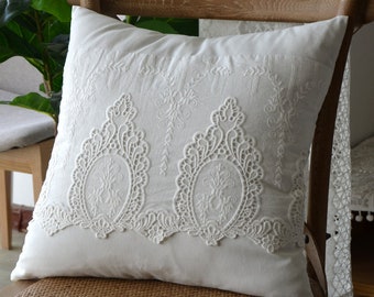 White Lace Pillow - Etsy