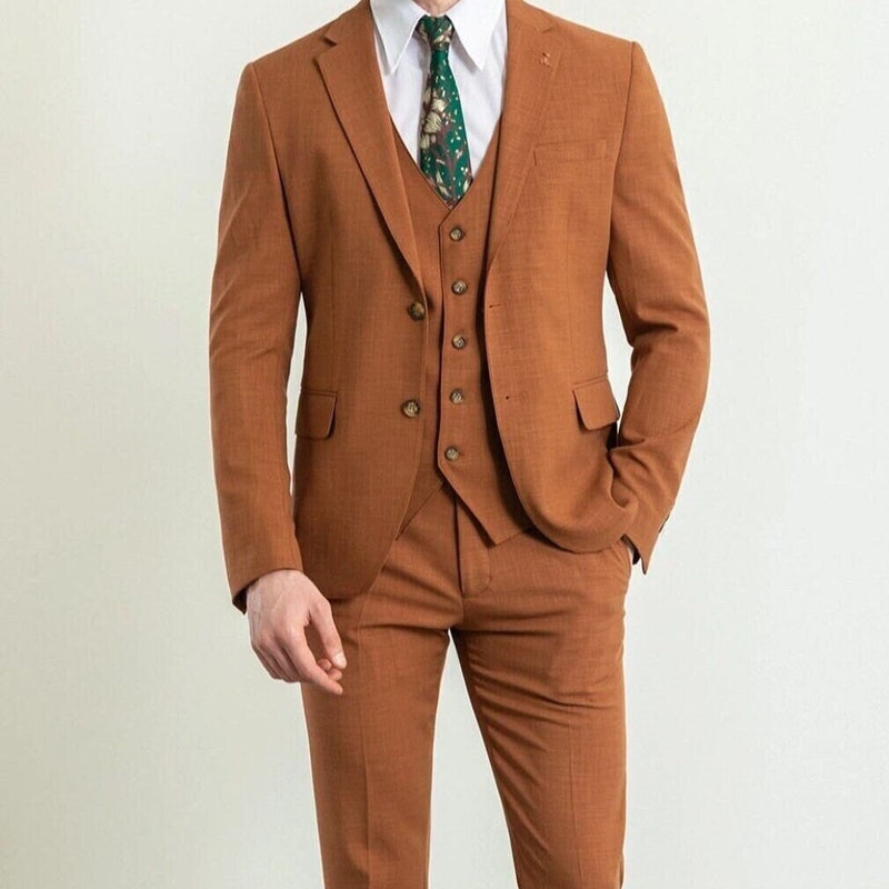 Terracotta Wedding Suit - Etsy