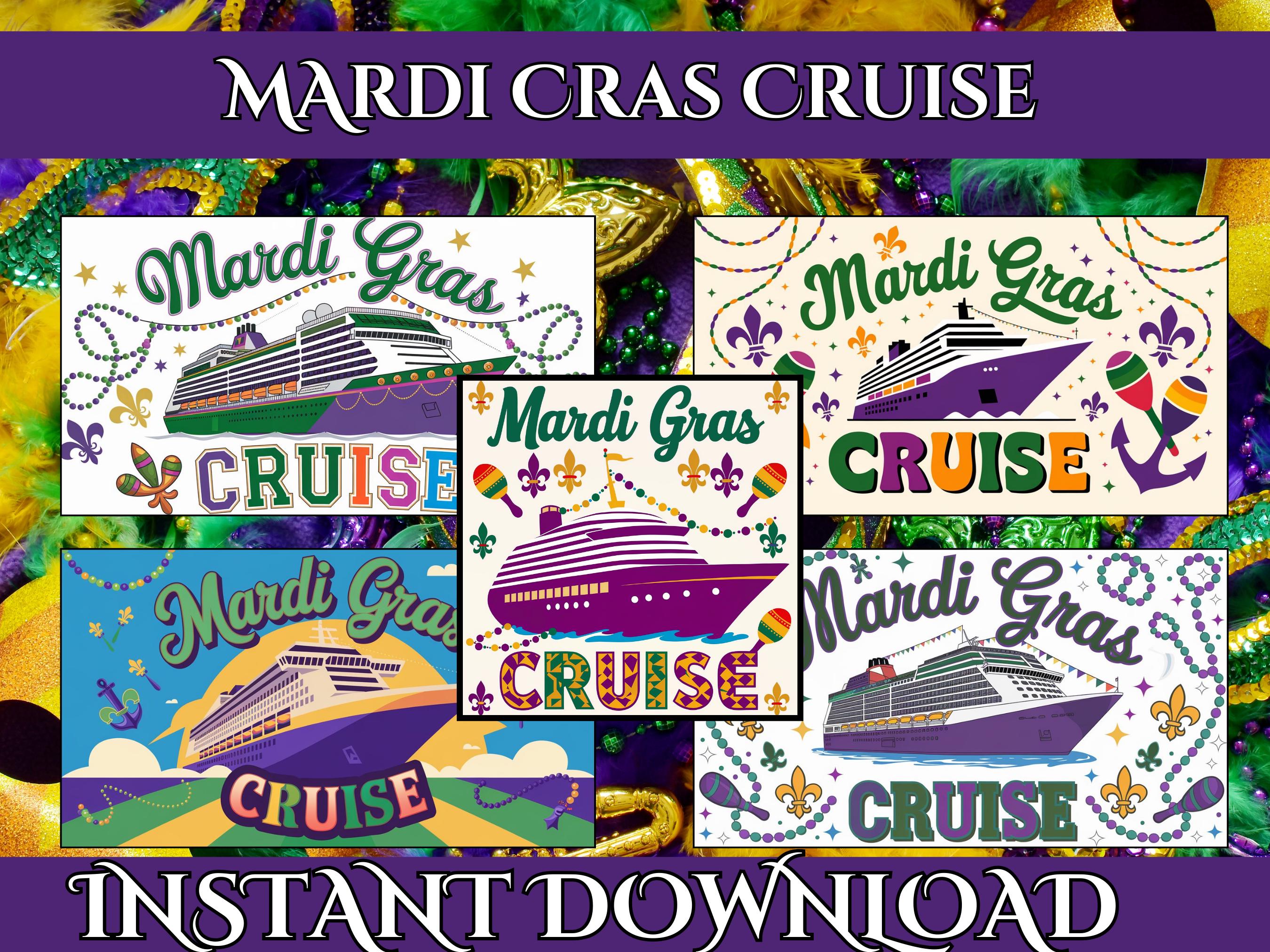 Mardi Gras Cruise Clipart Bundle – 26 Festive Designs (digital Download ...